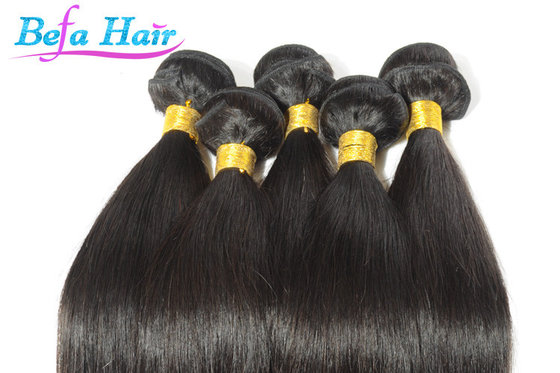 24" Straight Cambodian Human Hair No Shedding Natural Color Thick Bundle