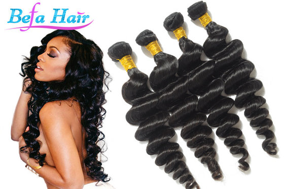 Human Virgin Cambodian Hair Bundles Unprocessed Hair Weft Loose Wave
