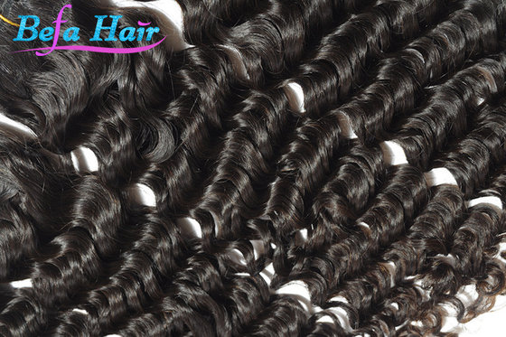 18" Deep Wave Eurasian Human Hair Virgin One Donor Hair No shedding