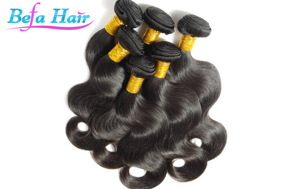 Eurasian Virgin Hair Natural Color Human Hair Weft Body Wave Steam Processed