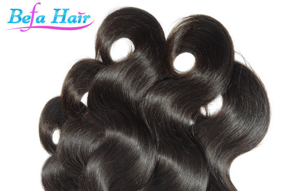 Eurasian Virgin Hair Natural Color Human Hair Weft Body Wave Steam Processed