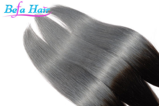 Soft Smooth 2 Tones Black To Blonde Ombre Hair Extensions No Tangle
