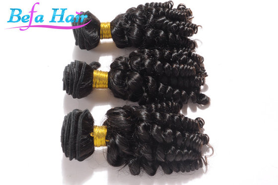 Natural Black Brown Mongolian Hair Weave No Tangle 1.5m-2m Width