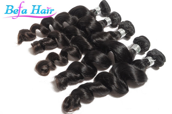 Brasilianisches Jungfrau-Menschenhaar-sexy lose Welle Dyeable 22 Zoll starke Einschlagfaden-