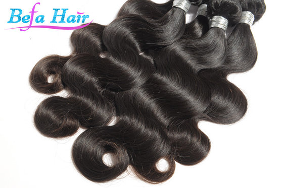 Unprocessed 8a Brazilian Virgin Human Hair Body Wave No Mixture Double Layers
