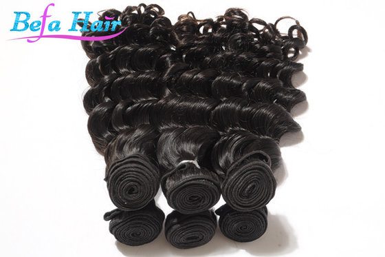 No Shedding Tangle Peruvian Human Hair Extensions 22 Inches Natural Wave