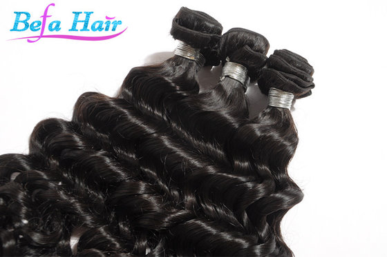 No Shedding Tangle Peruvian Human Hair Extensions 22 Inches Natural Wave