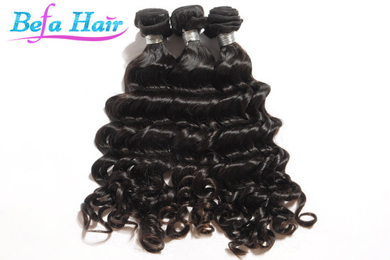 No Shedding Tangle Peruvian Human Hair Extensions 22 Inches Natural Wave