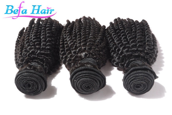 Aucun prolongements péruviens de cheveux de mauvaise odeur 30 pouces d'Afro de cheveux de boucle