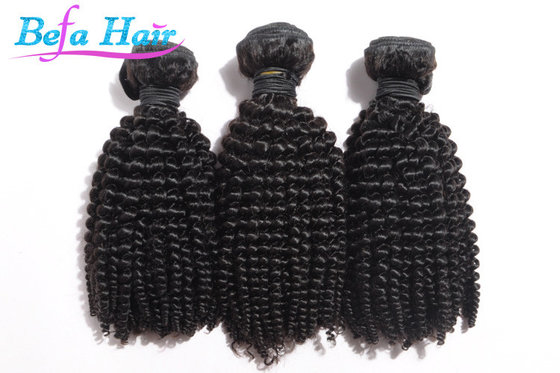 Aucun prolongements péruviens de cheveux de mauvaise odeur 30 pouces d'Afro de cheveux de boucle
