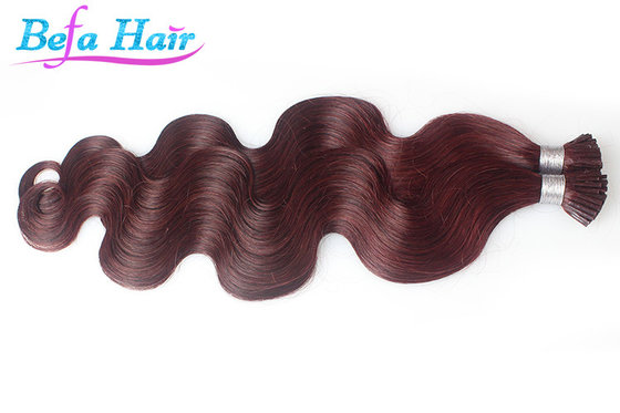 prolongements collés de cheveux de la kératine 99J 100 aucune pleines cuticles de rejet intact