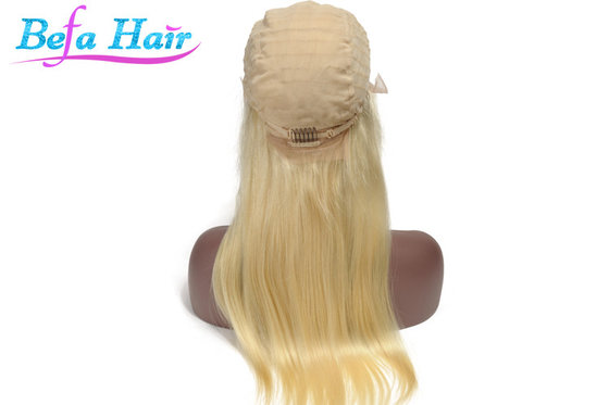 Menschenhaar-Spitze-Front-Perücken-gerades Haar der blondes Haar-Farbe613# mit Clipn