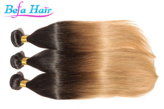 Straight Color 1b/27 Dip Dye Hair Extensions No Easy Shedding