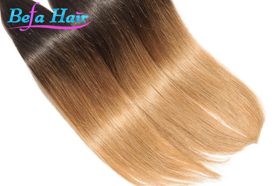 Straight Color 1b/27 Dip Dye Hair Extensions No Easy Shedding