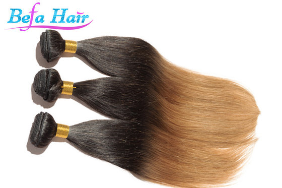 Straight Color 1b/27 Dip Dye Hair Extensions No Easy Shedding