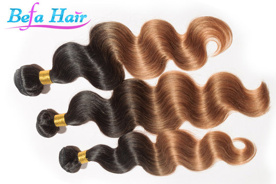 Haar-Erweiterungs-Farbe 1b /30 | Körper-Welle schwarze Frauen Ombre Remy