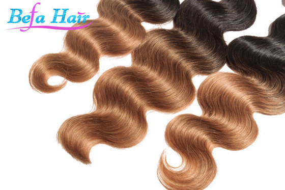 Haar-Erweiterungs-Farbe 1b /30 | Körper-Welle schwarze Frauen Ombre Remy