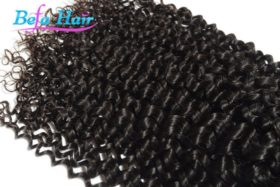 Customized 8" 12" Spiral Curl Mongolian Hair Extensions Weave For Girls