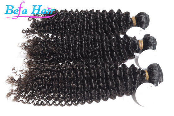 Unprocessed Spiral Curl 12 Inch Human Hair Extensions Real Human Hair Weave