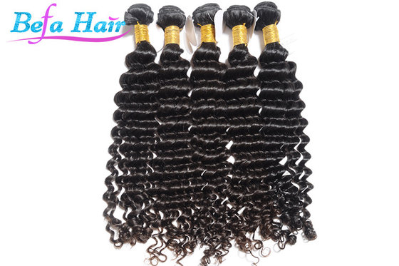 Deep Wave Curl Eurasian Virgin Hair , 35 Inch Great Lengths Hair Extensions