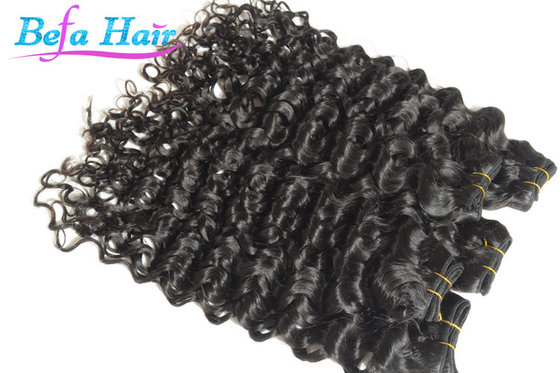 Glam 32" 34" Deep Curl Eurasian Virgin Hair Extensions For Black Women