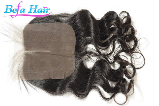 Malaysische Jungfrau-Menschenhaar-Schließung 100% mit dem Baby-Haar 1b# 2# 4#