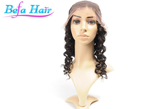 Sexy Ladies Smooth Deep Wave Human Hair Custom Full Lace Wigs With No Tangle