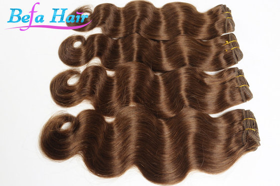 Soft Smooth Body Wave Red Violet / Wine Red Hair Extensions 34 Inch