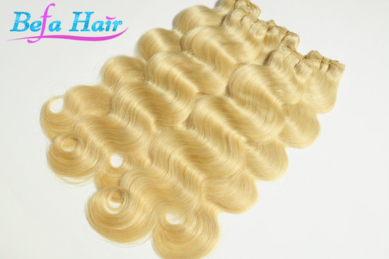 Professional 36" European Human Hair Extensions Body Wave Virgin Hair 613#