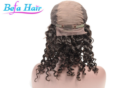 Virgin Remy Deep Curl Human Hair Lace Front Wigs 20 Inch / 30 Inch
