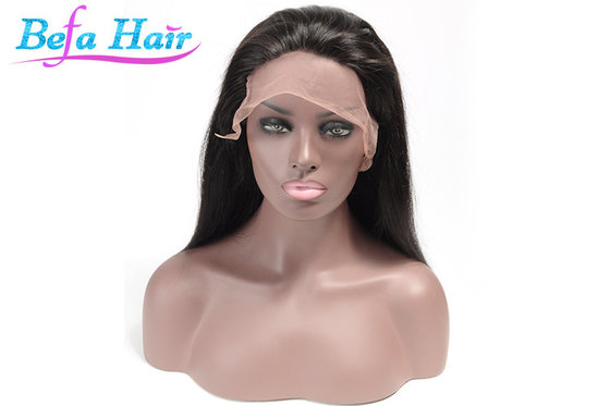 Brazilian Pure Straight Human Hair Glueless Lace Front Wigs 10" - 30"