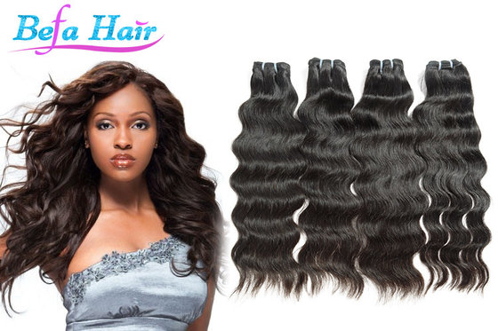 Soft Smooth Natural Wave Indian Virgin Human Hair wefts 3.3oz-3.5oz / pcs