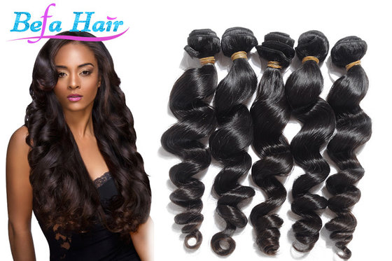 Grade 7A Peruvian Loose Wave Virgin Hair Wet And Wavy Hair Extensions 12 inch
