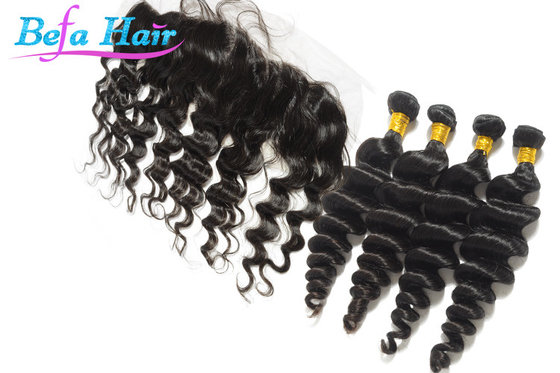 Grade 7A Peruvian Loose Wave Virgin Hair Wet And Wavy Hair Extensions 12 inch
