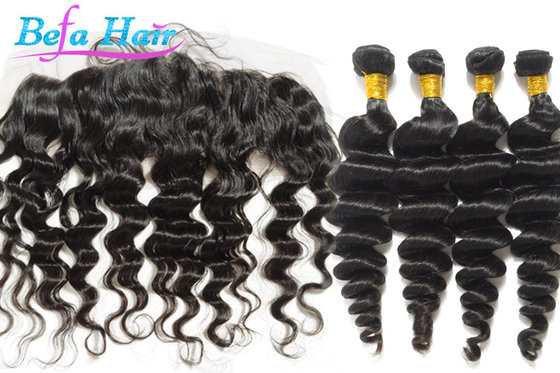 Grade 7A Peruvian Loose Wave Virgin Hair Wet And Wavy Hair Extensions 12 inch