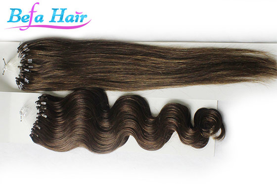 Braided Virgin Malaysian Straight Hair Extensions With Micro Rings 1# 1B# 2#