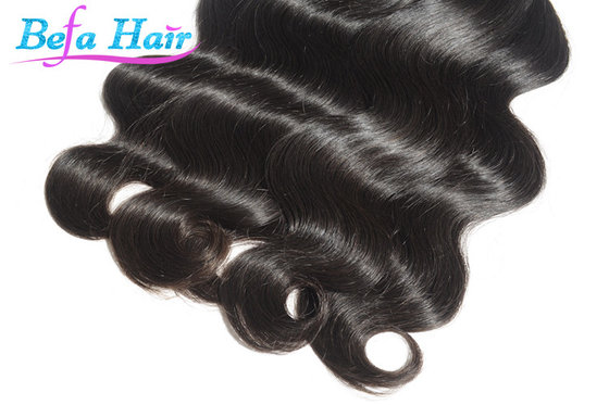 21" 23" 100% Human Hair Bulk , Peruvian French Curl / Loose Wave Virgin Hair Bulk