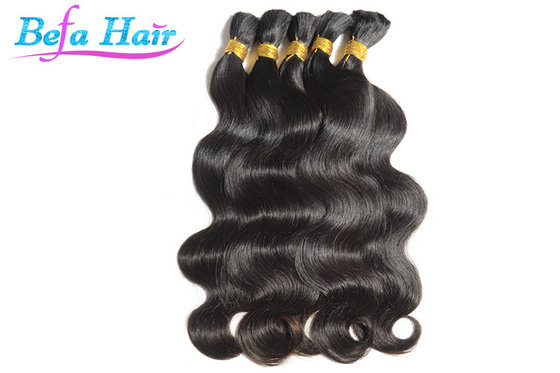 Nature Black 27 Inch Body Wave Human Hair Brazilian Virgin Hair Extensions Bulk