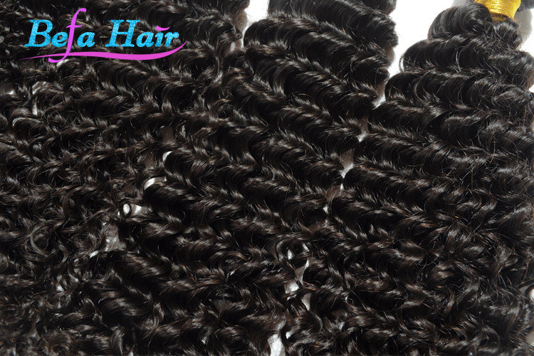 Deep Curl Indian Temple Hair Natural Black One Donor No Lice Hair