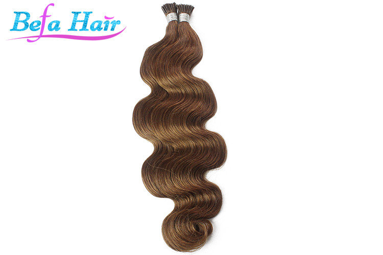 Farbe 8# spitze ICH ich Menschenhaar-Erweiterungs-Fachmann 18 bis 24 Zoll