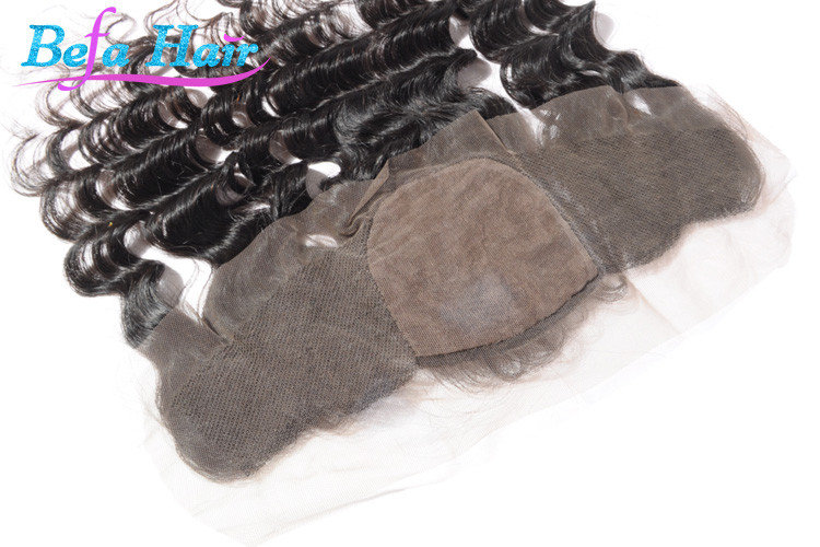 Bandeau bas en soie de dentelle de fermetures de cheveux humains de Vierge plus naturel et durable