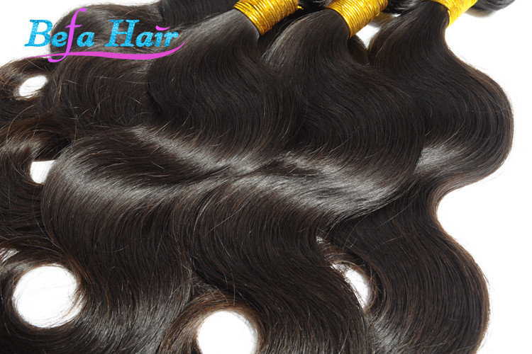 Aschblonde/dunkelrote Schönheits-Arbeits-Haar-Erweiterungs-Körper-Welle für Frauen