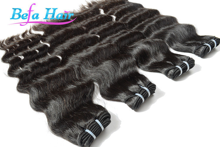 Customized Natural Wave Cambodian Hair Bundles Colored Ombre Hair Extensions