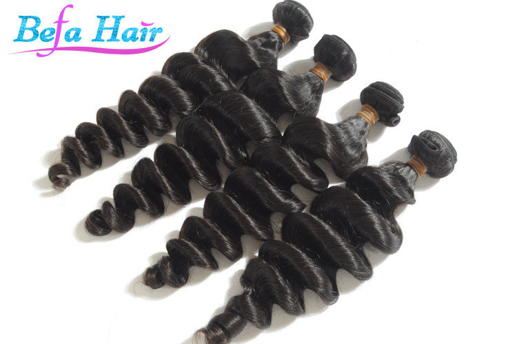 Coloured 24 Inch / 25 Inch Malaysian Virgin Hair Loose Wave For Black Women