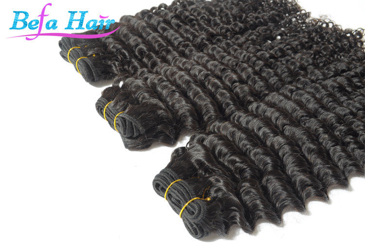 Grade 7A 10" 12" Eurasian Curly Hair Bundles Wet And Wavy Weave Human Hair