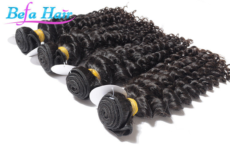 26 Inch Wet And Wavy Eurasian Virgin Hair Deep Curl For Ladies / Young Girls