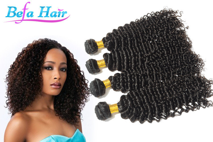 Two Tone / Colorful Ombre Deep Curl Mongolian Hair Extensions Virgin Remy Human Hair