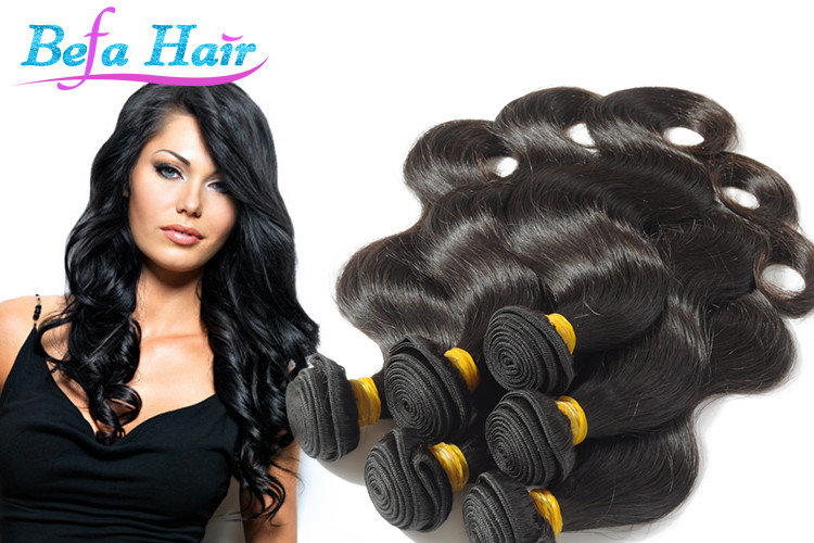 Deep Curly 24 Inch / 28 Inch Mongolian Hair Extensions Natural Black For Ladies