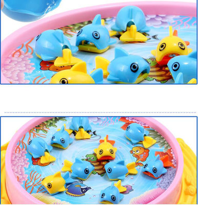2020 New Arrival Fishing Toys Child Music Playing House USB Electronic Fishing Platform Spin Magnetics For chlidren kids supplier