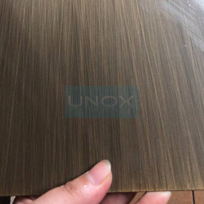 SUS304 Hairline Bronze Stainless Steel Sheet ,PVD Color Decoration Sheets 1250mm 1500mm Copper, Brass, Bronze